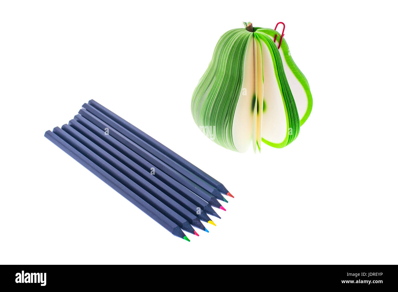 Set of beautiful black colored pencils on White background. Studio ...