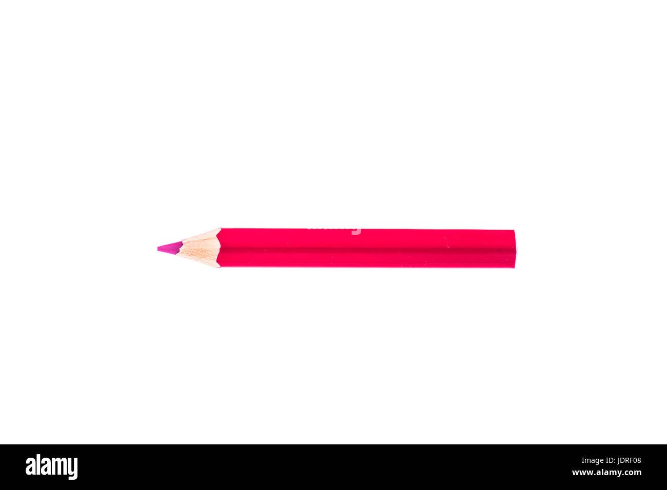 One colored Red pencil isolated on white background. Studio Photo Stock ...