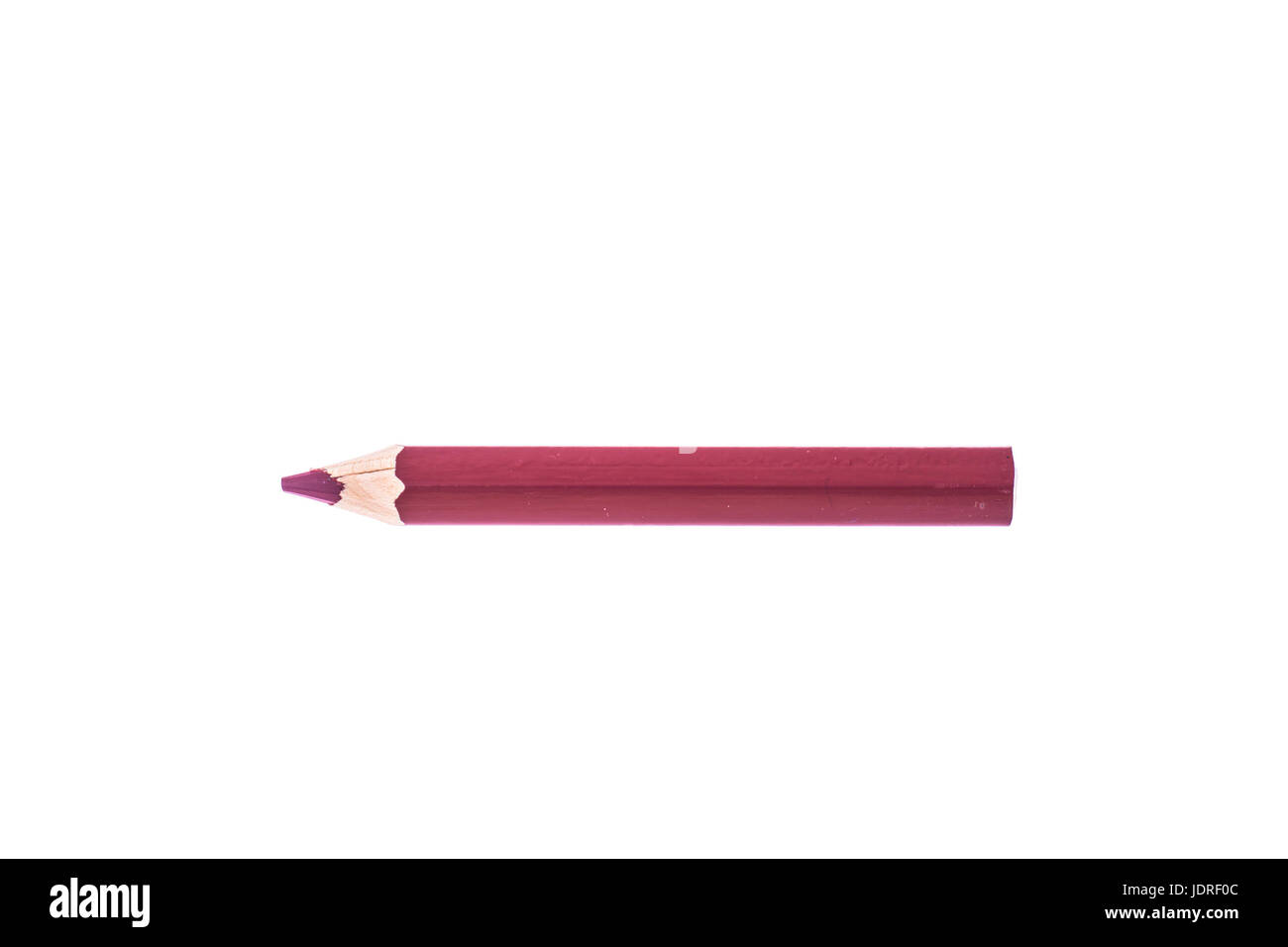 One colored Red pencil isolated on white background. Studio Photo Stock ...