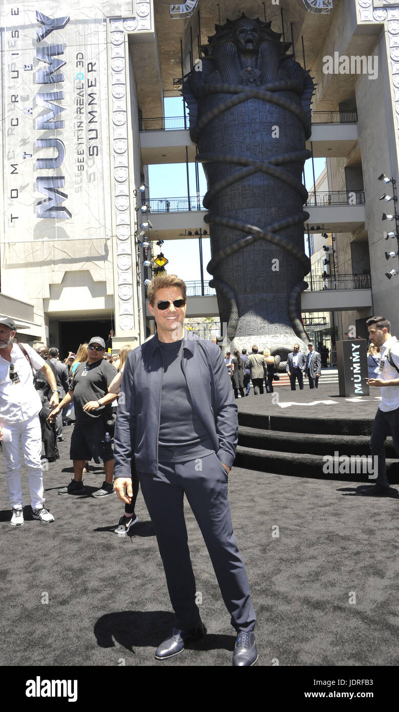 The Mummy Day With 75 Foot Sarcophagus Featuring: Tom Cruise Where: Los ...