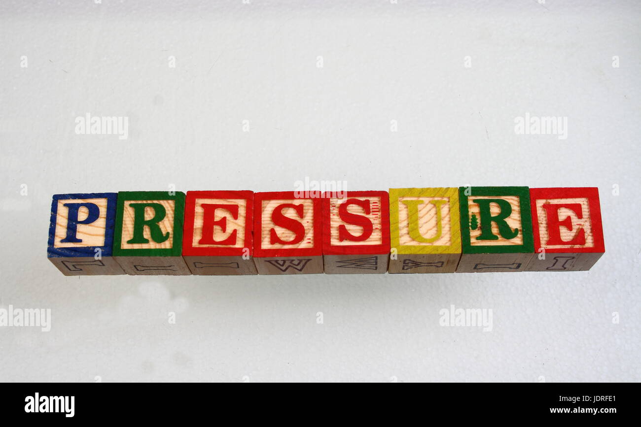 The term pressure displayed visually on a white background using ...
