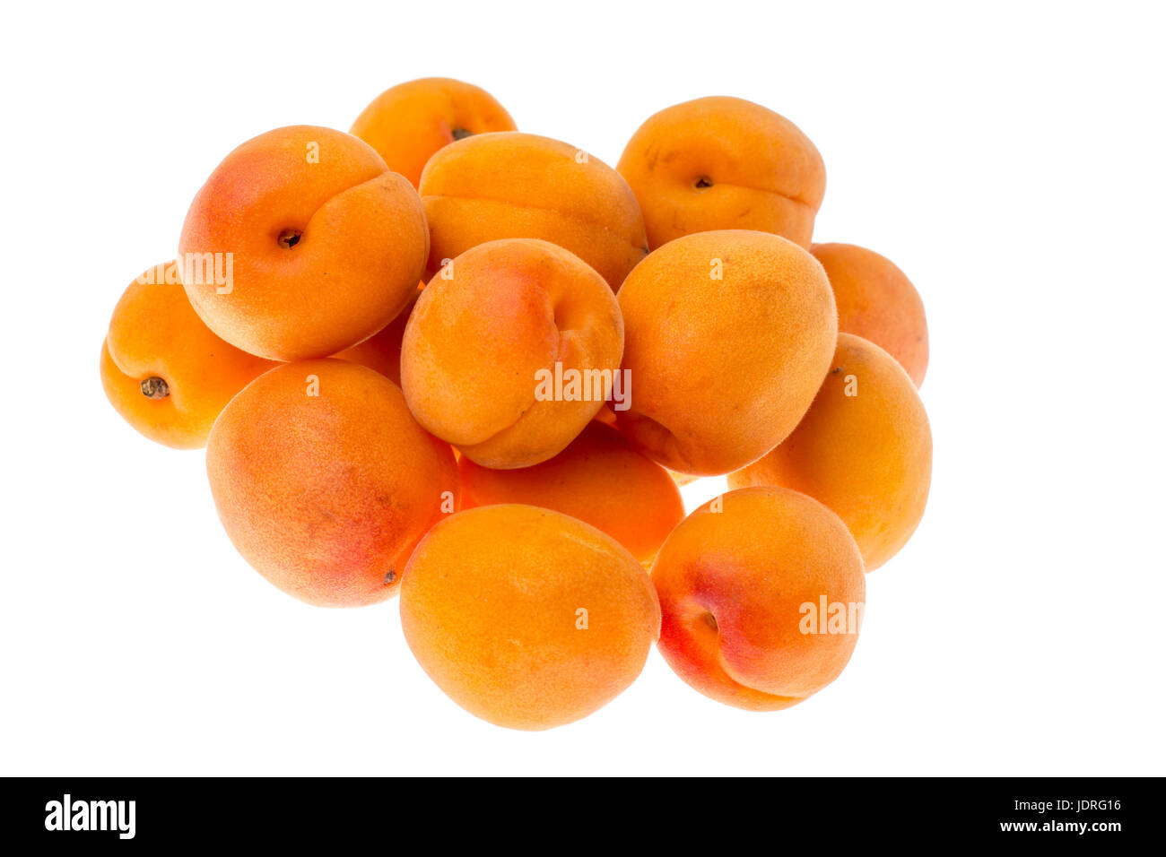 Ripe fresh small apricots isolated on white background. Studio Photo ...