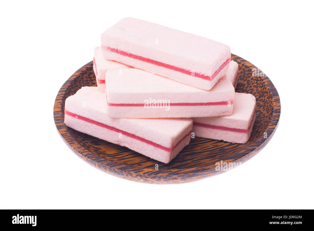 Fruit traditional Russian sweet pastille on white background. Studio ...