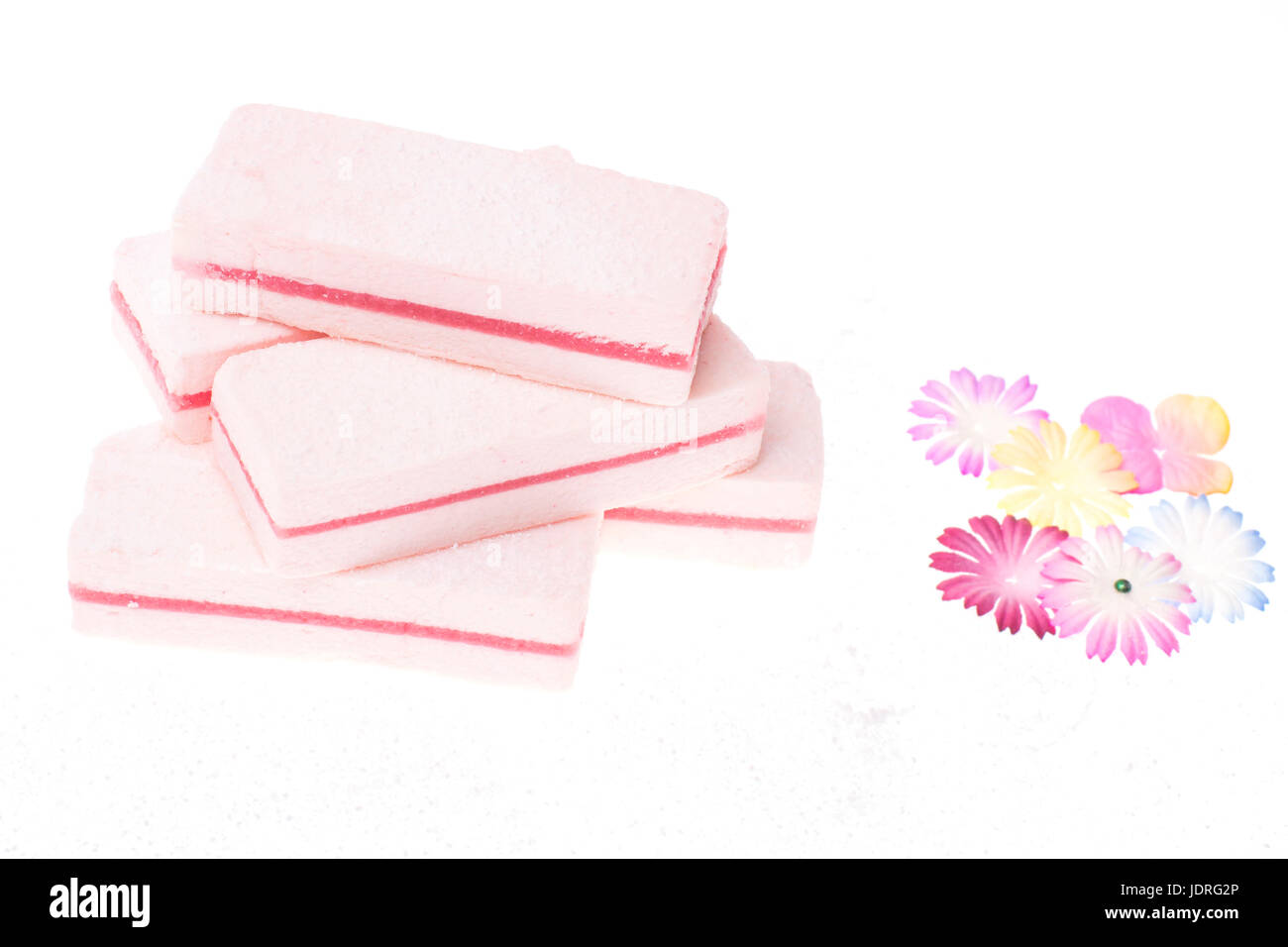 Fruit traditional Russian sweet pastille on white background. Studio ...
