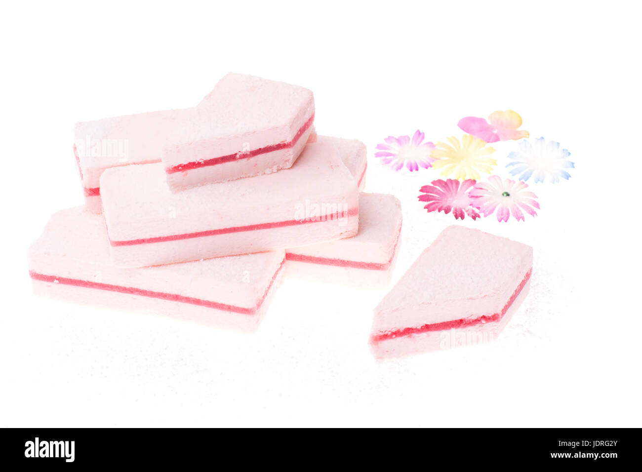 Fruit traditional Russian sweet pastille on white background. Studio ...