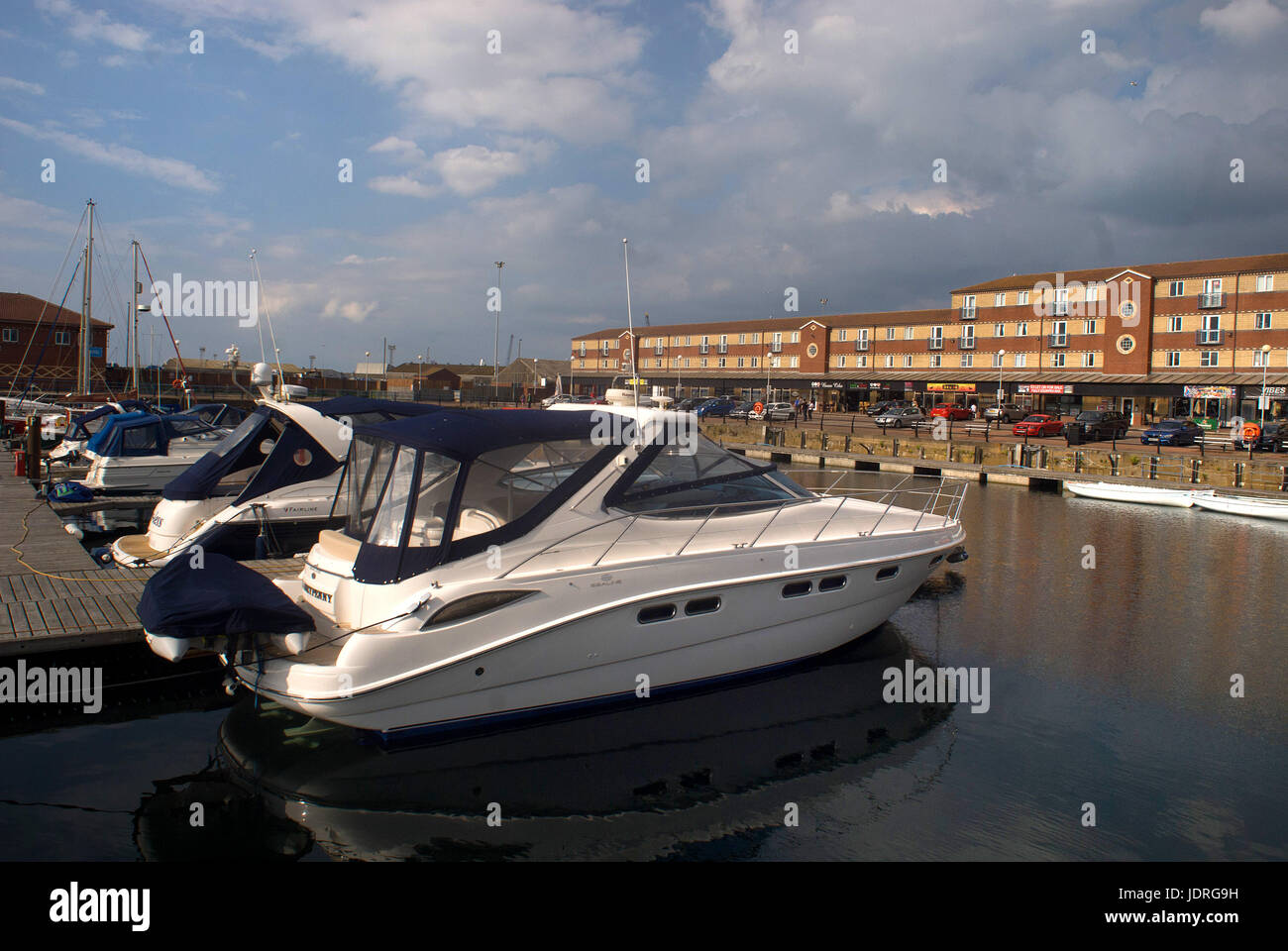 Yachts in Hartlepool marina Stock Photo - Alamy