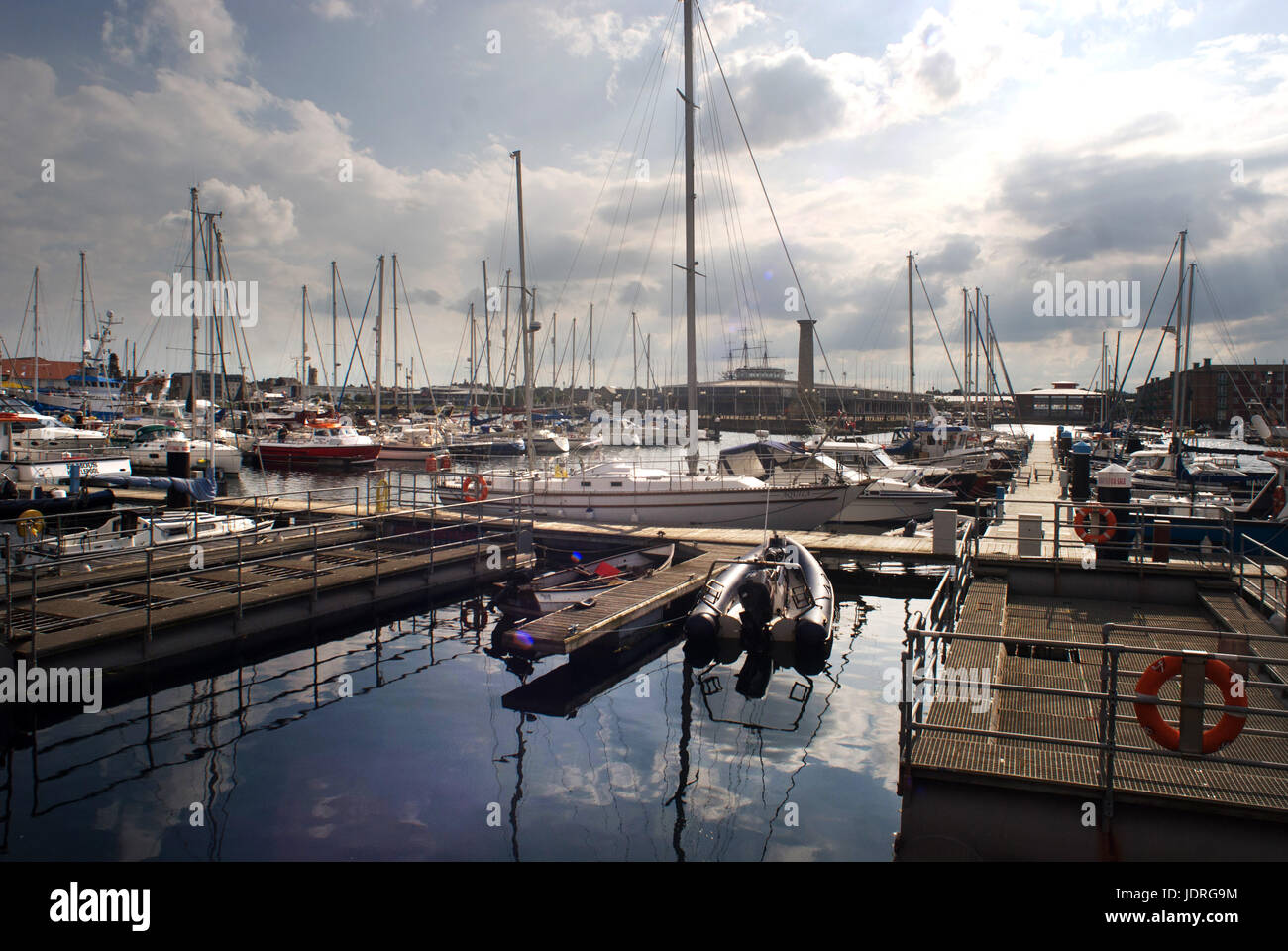 Yachts in Hartlepool marina Stock Photo - Alamy