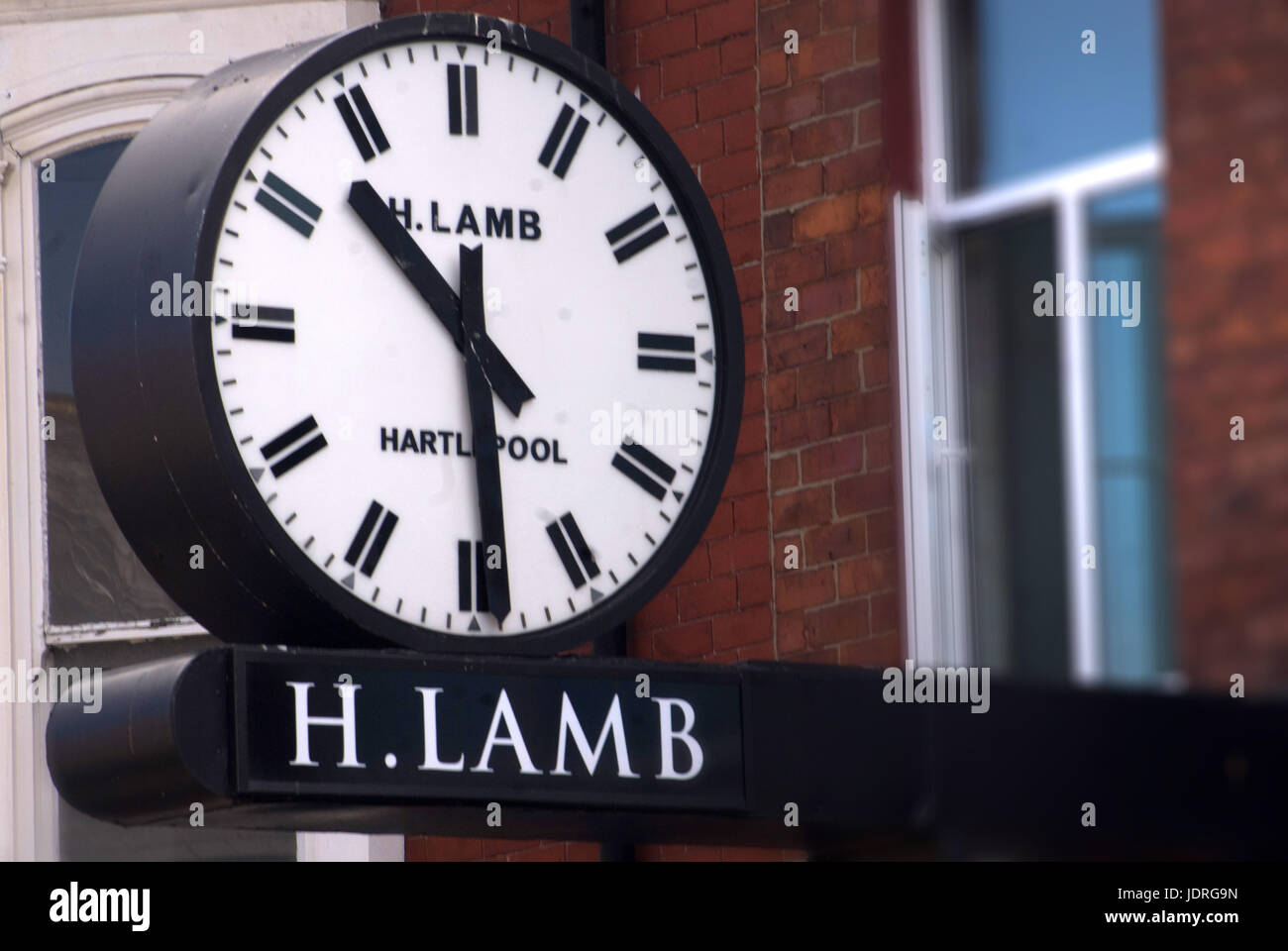 H.Lamb clock, Hartlepool Stock Photo - Alamy