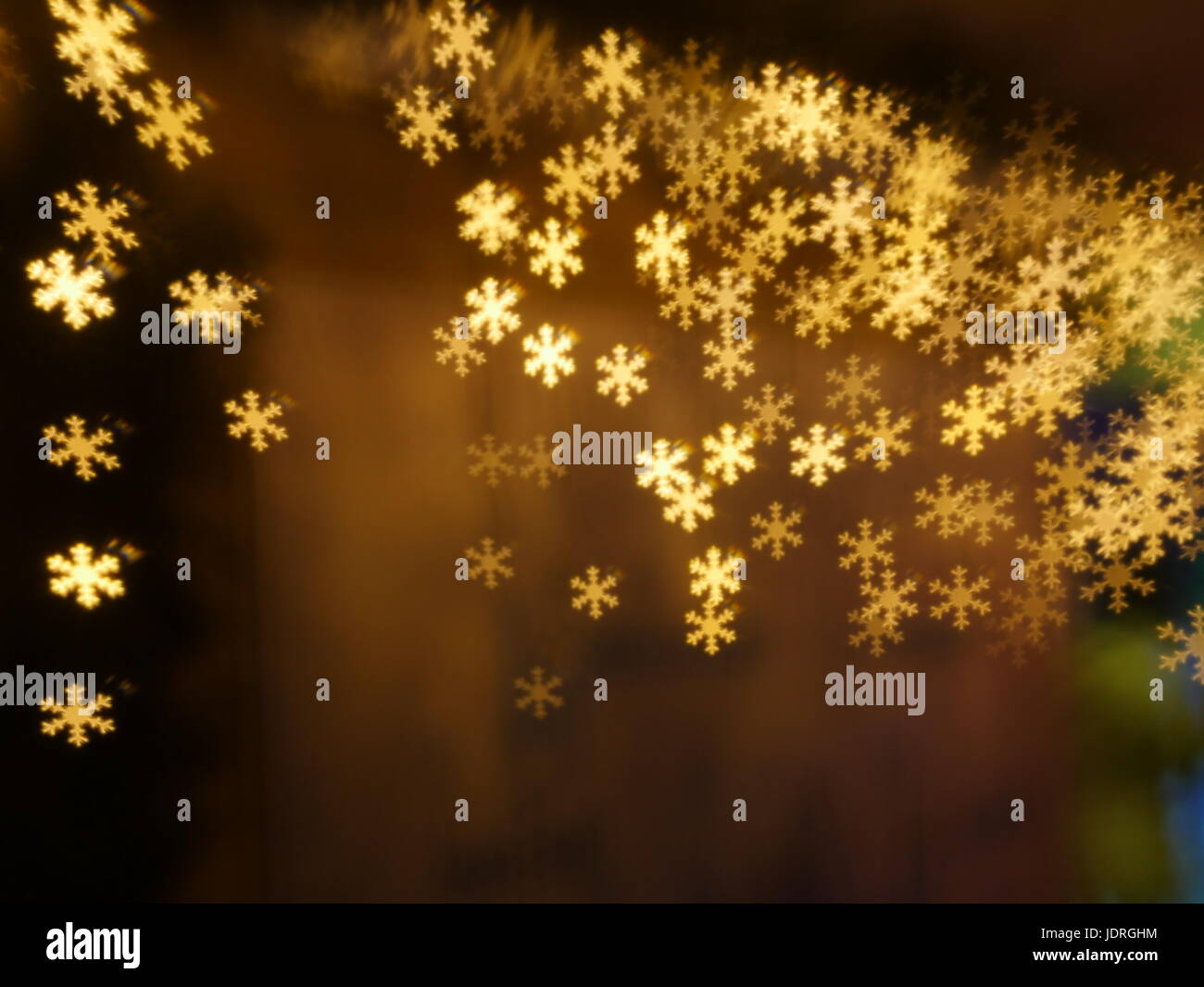 orange christmas background with snowflakes Stock Photo - Alamy