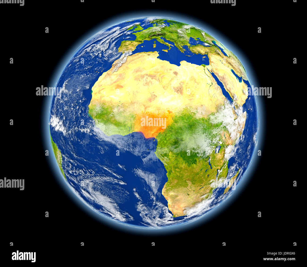Nigeria satellite image hi-res stock photography and images - Alamy