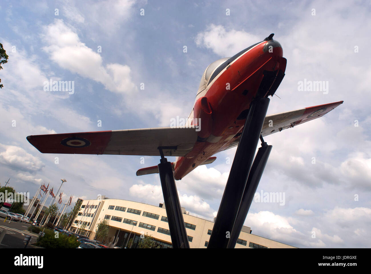 Jet provost trainer jet outside Hartlepool College of Further Education ...