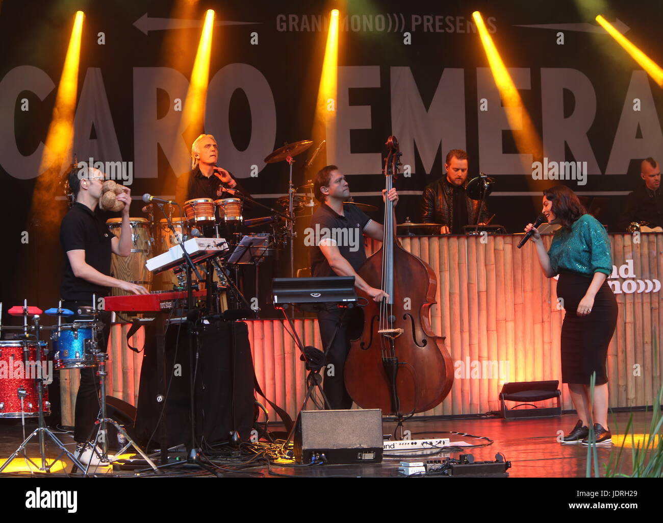 Dutch singer Caro Emerald performing at Caprera Theater Featuring: Caro ...