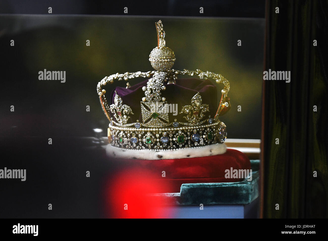 The Imperial State Crown arrives before the State Opening Of Parliament ...