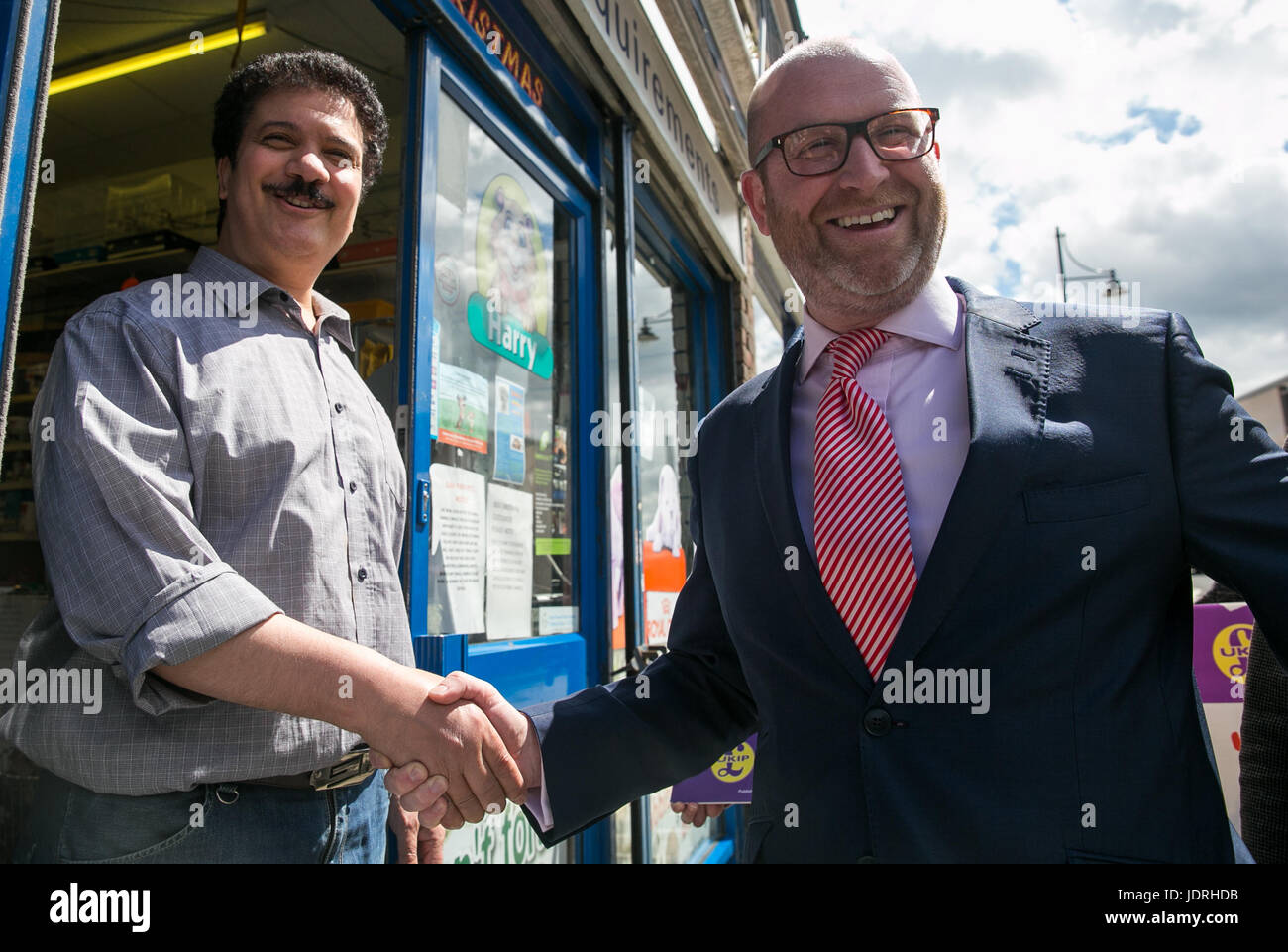 UKIP leader Paul Nuttall visits Elm Park, East London as campaigning ...