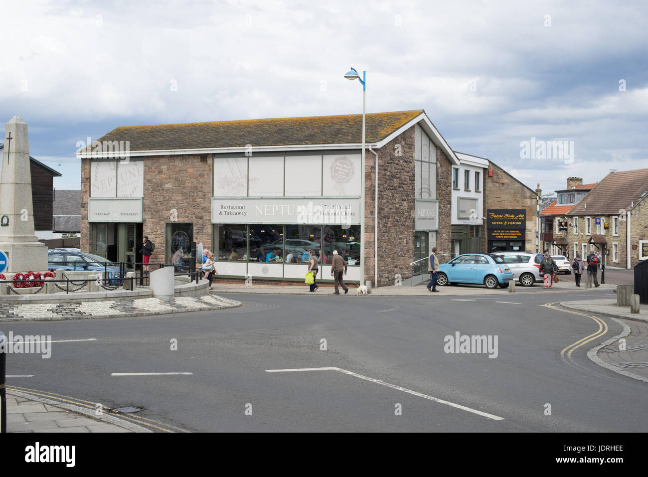 Neptune fish and chips restaurant, Seahouses, Northumberland, England ...