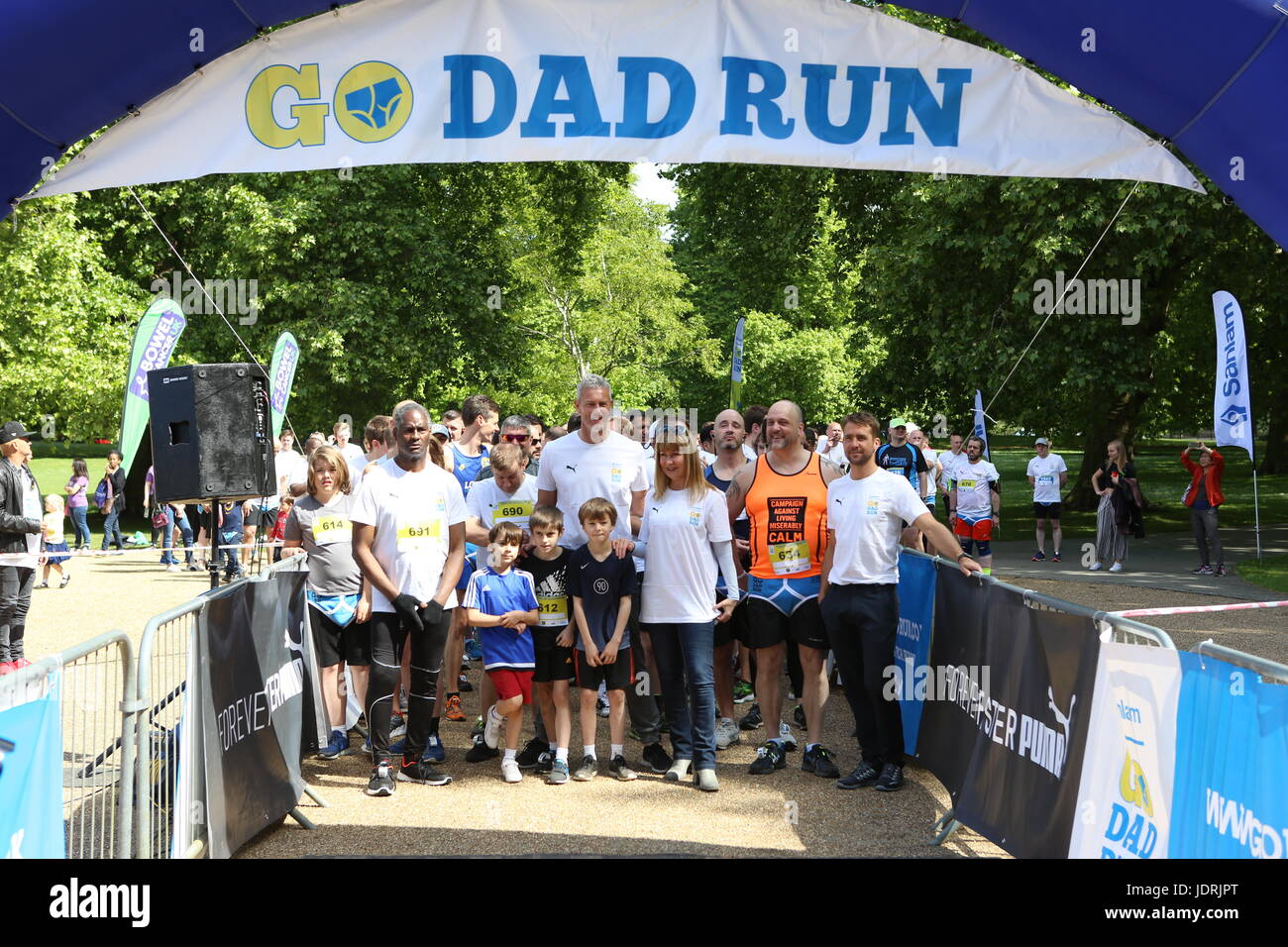 Celebrities attend The Sanlam Go Dad Run, a series of 5K and 10K runs ...