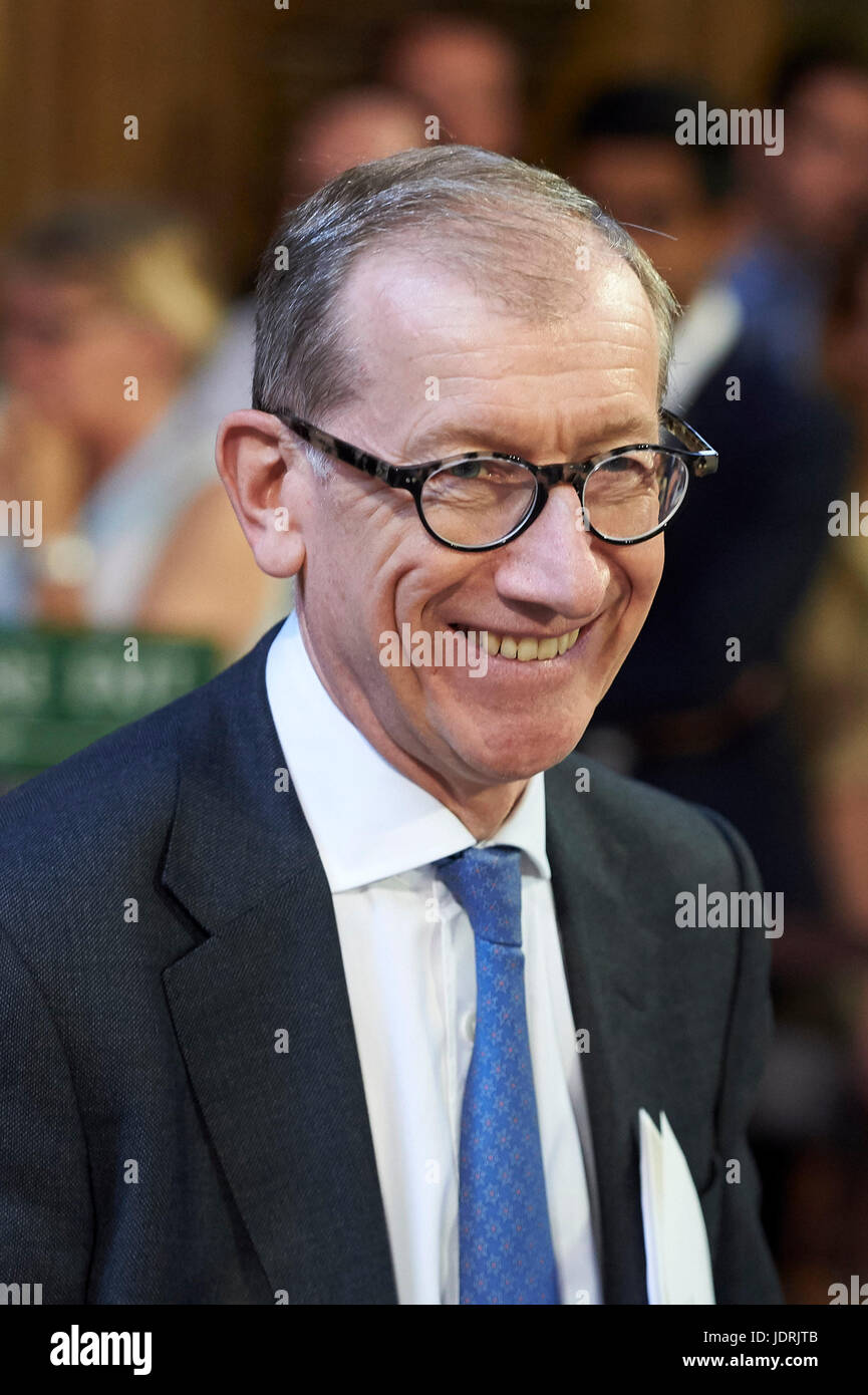 Philip May, husband of Prime Minister Theresa May, walks across the ...