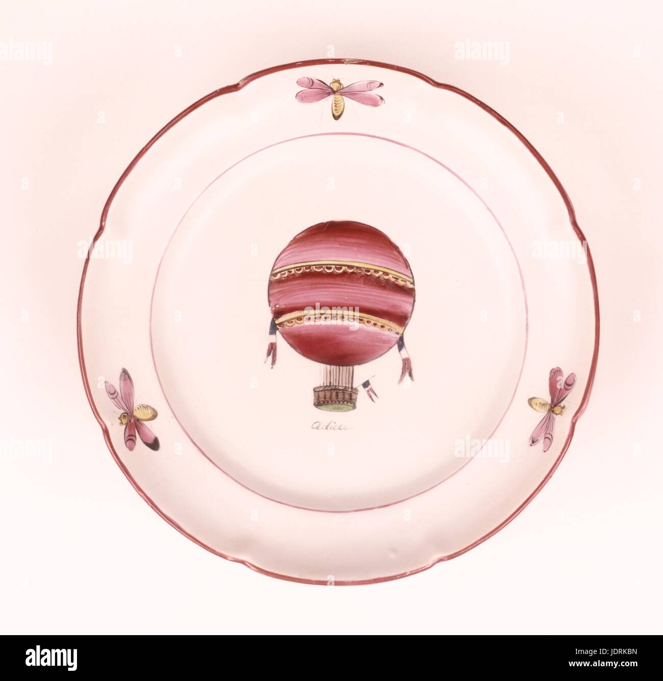 19th century faience plate hi-res stock photography and images - Alamy