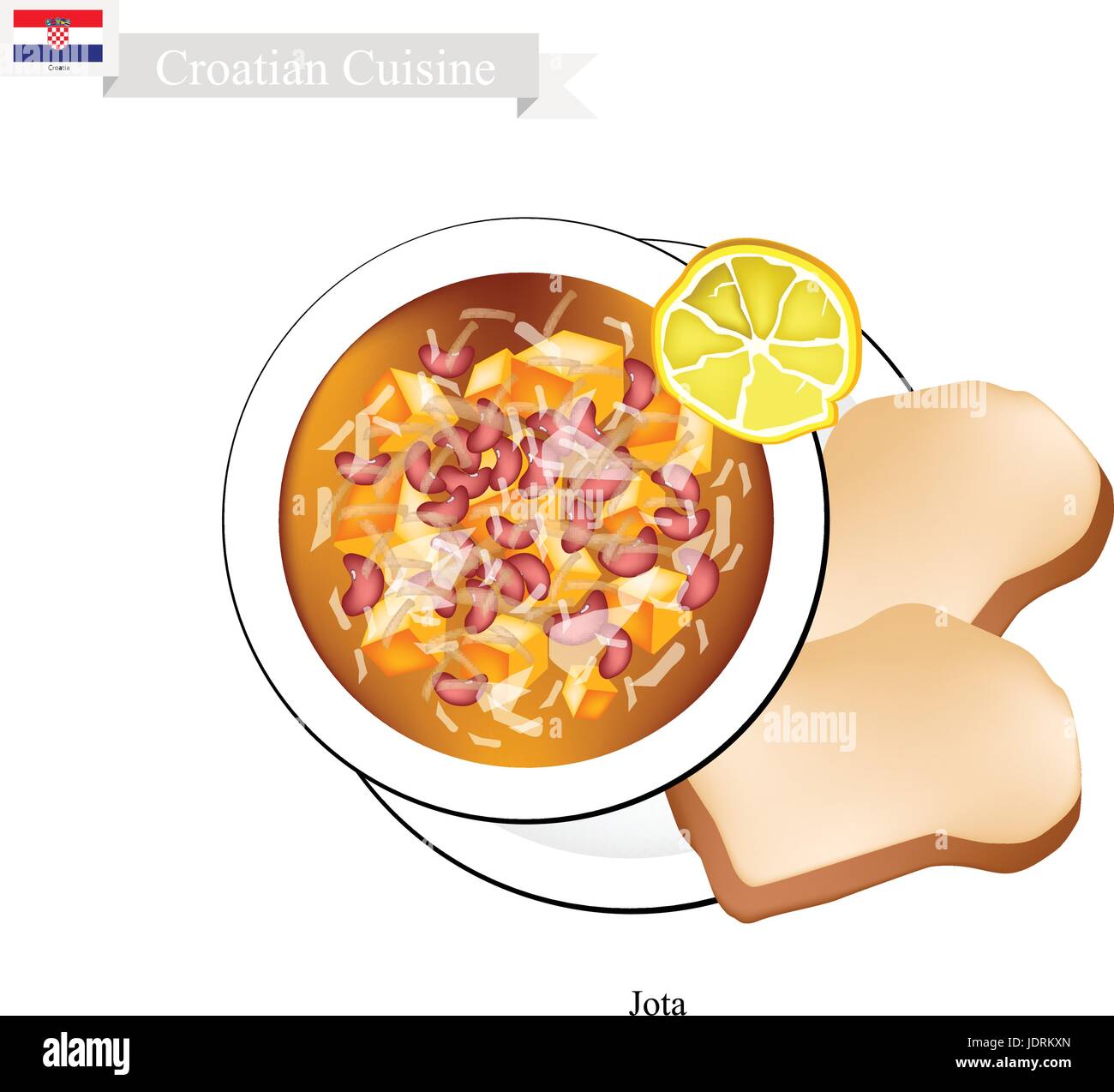 Croatia bread and oil Stock Vector Images - Alamy