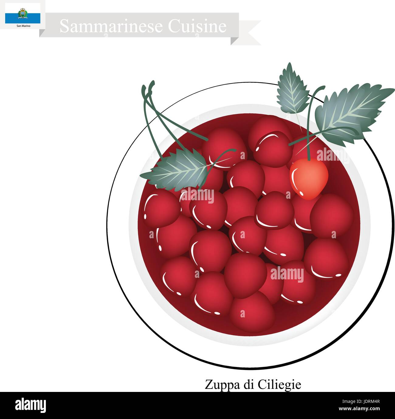 Sammarinese Cuisine, Zuppa di Ciliegie or Traditional Cherries Stewed ...