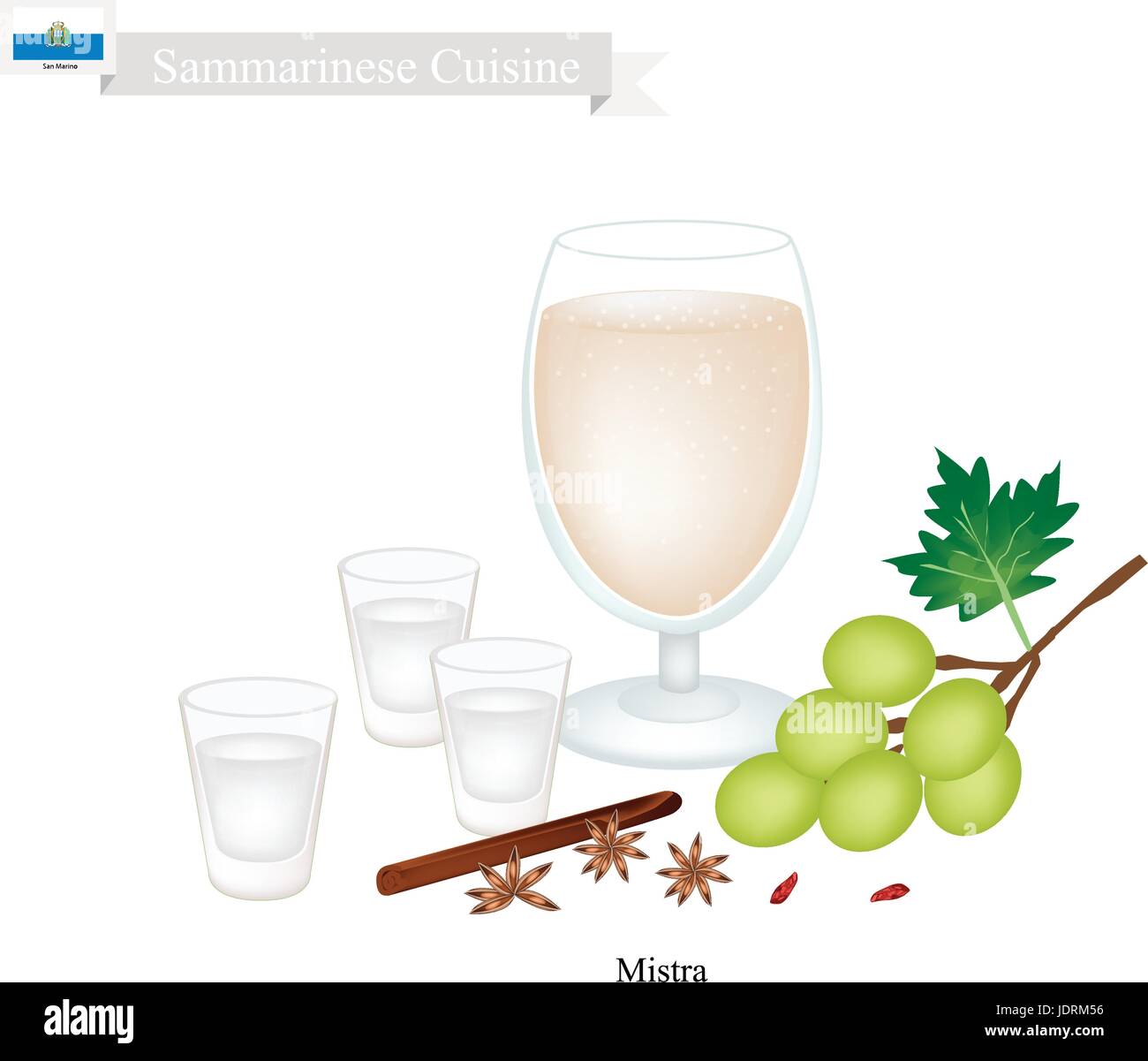Sammarinese Cuisine, Mistra Is A Traditional Alcoholic Beverage. One of ...