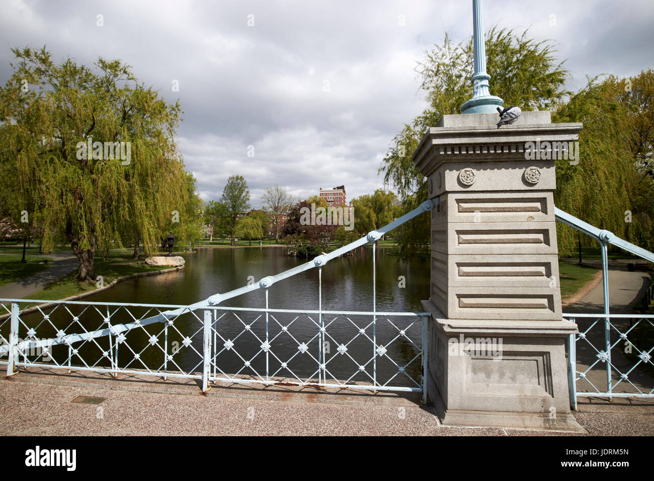 former worlds smallest suspension bridge over the lagoon Boston public ...