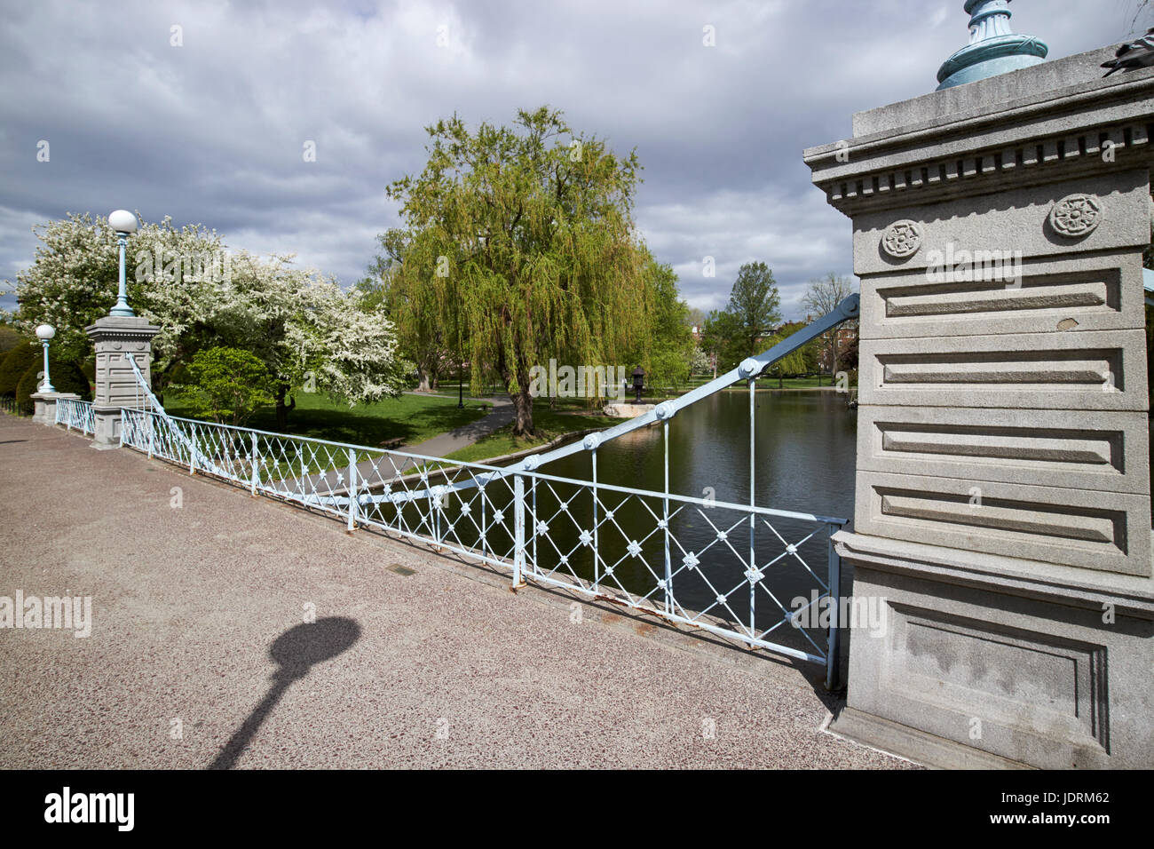former worlds smallest suspension bridge over the lagoon Boston public ...