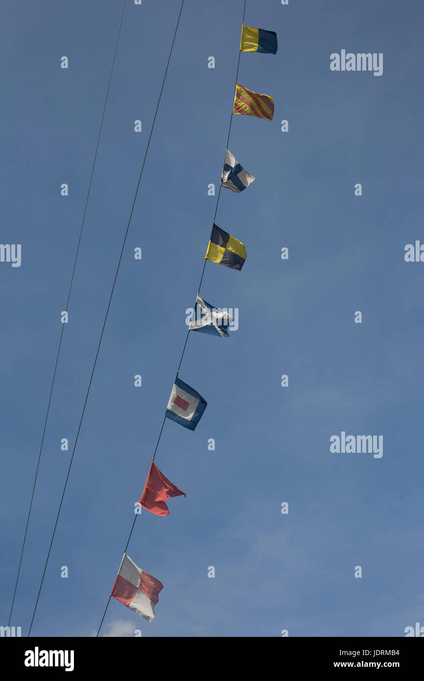 Lines of flags hi-res stock photography and images - Alamy