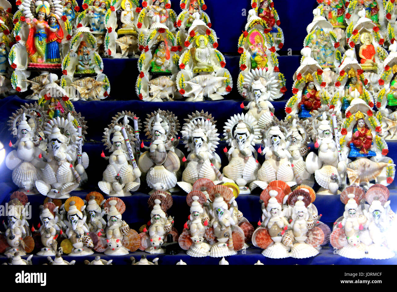 Indian Hindu god show piece made by conch shell Stock Photo - Alamy