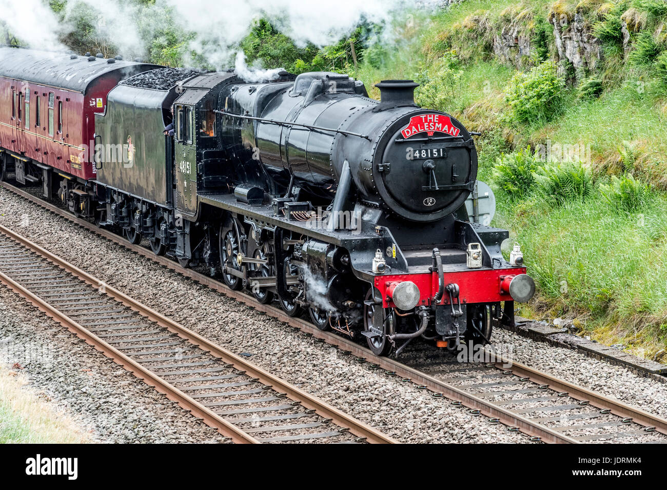 The Dalesman steam on the Settle to Carlisle railway seen here with the ...