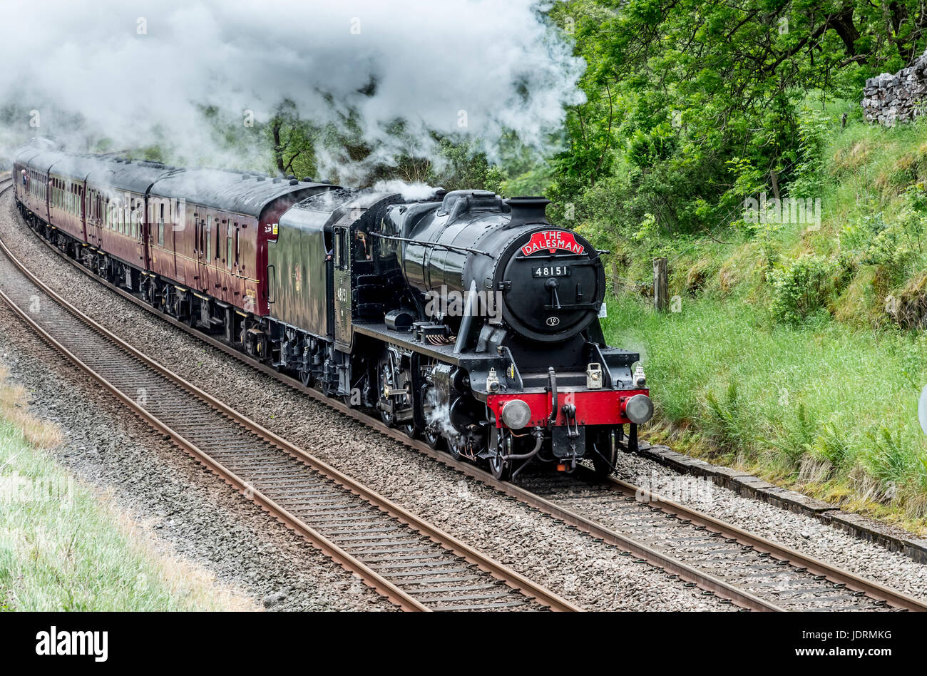 The Dalesman steam on the Settle to Carlisle railway seen here with the ...