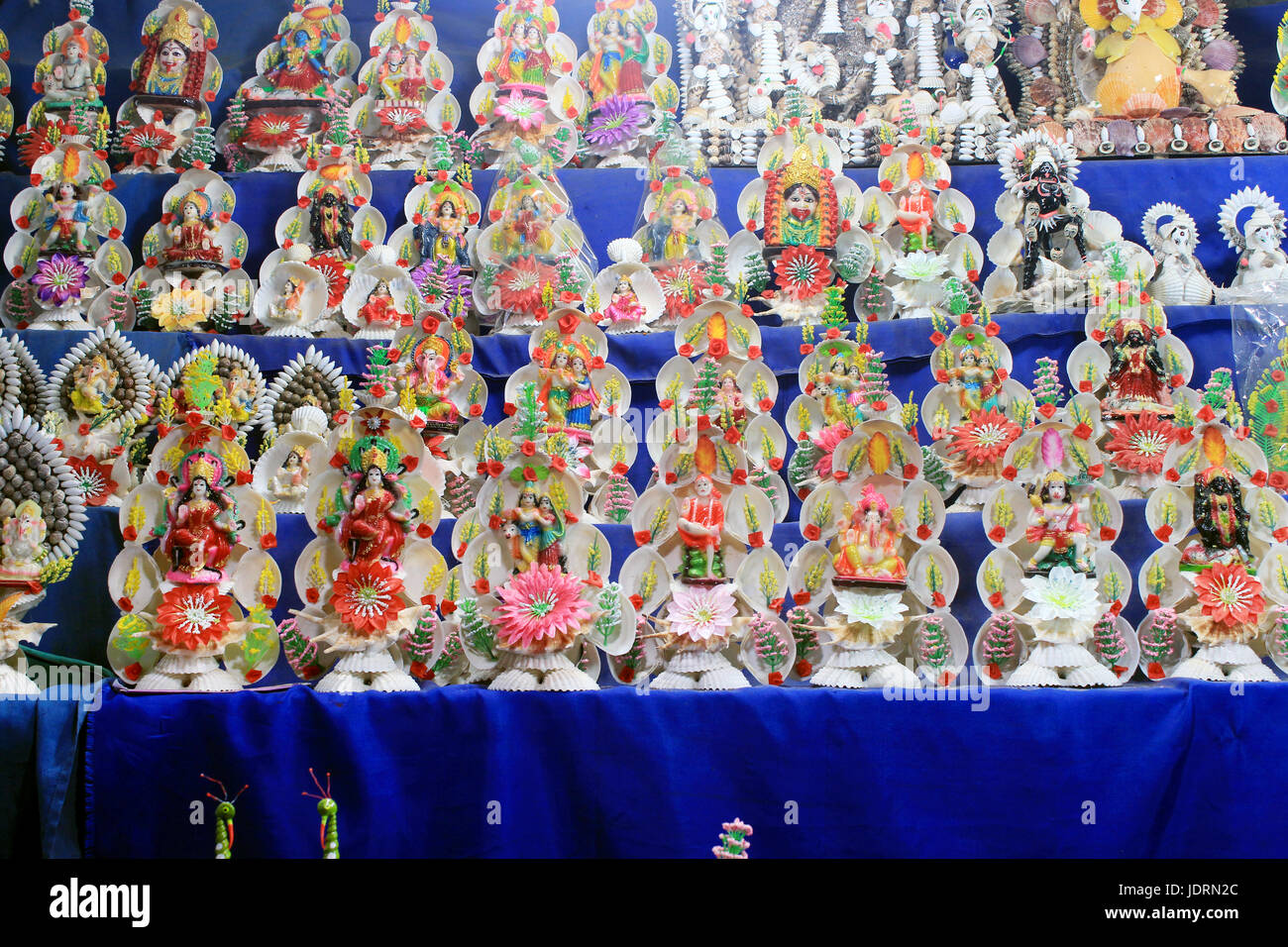 Indian Hindu god show piece made by conch shell Stock Photo - Alamy