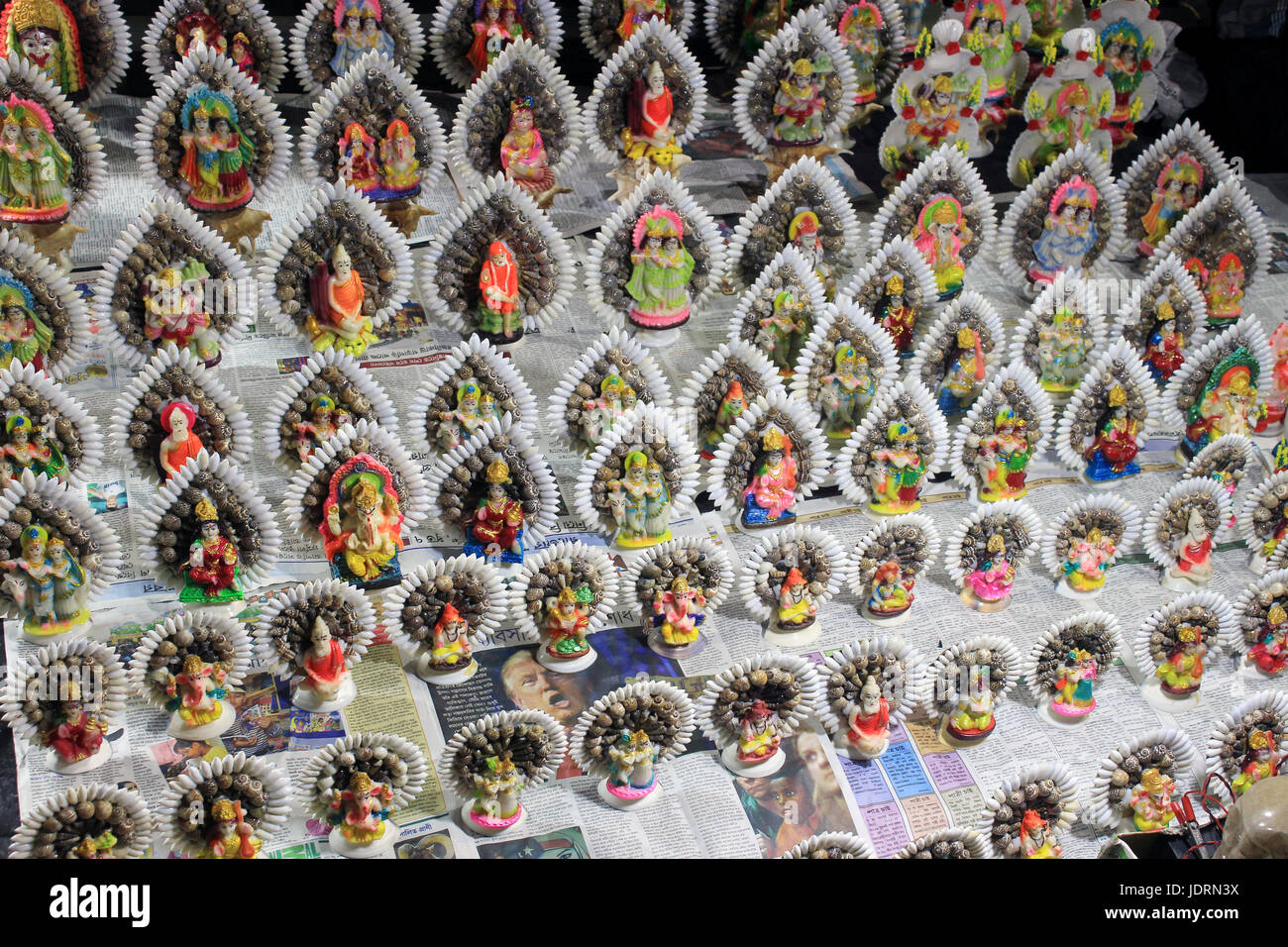 Indian Hindu god show piece made by conch shell Stock Photo - Alamy