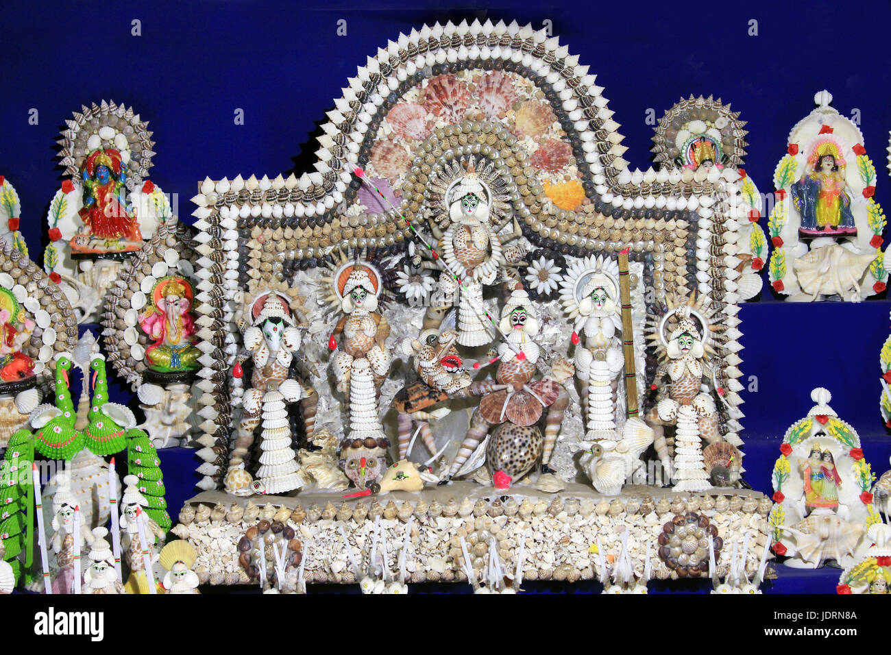 Indian Hindu god show piece made by conch shell Stock Photo - Alamy