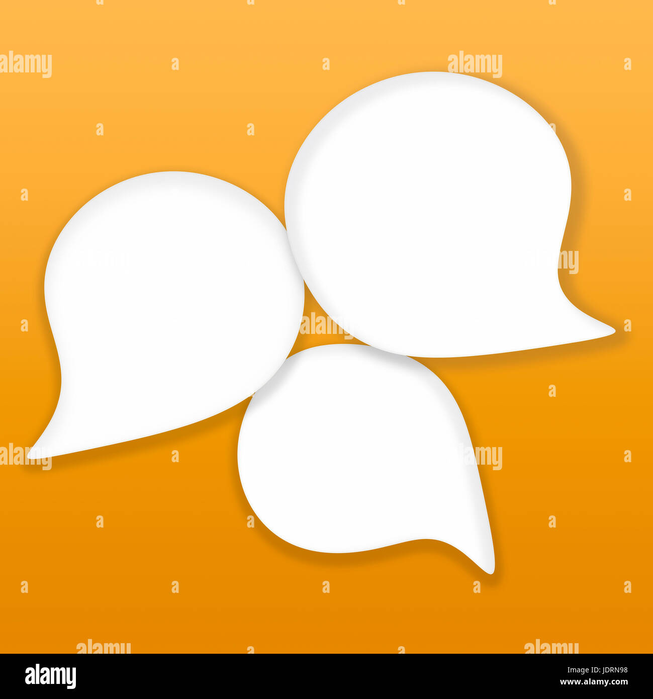 Sticky Speech Bubbles Stock Photo - Alamy