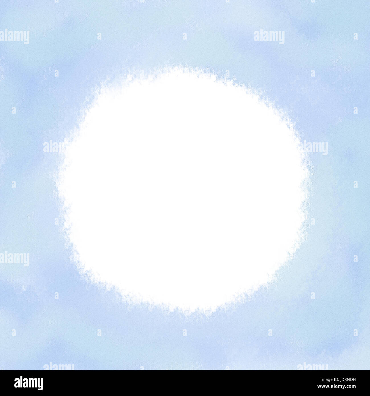 Winter frosted the window with empty space in the form of a circle ...