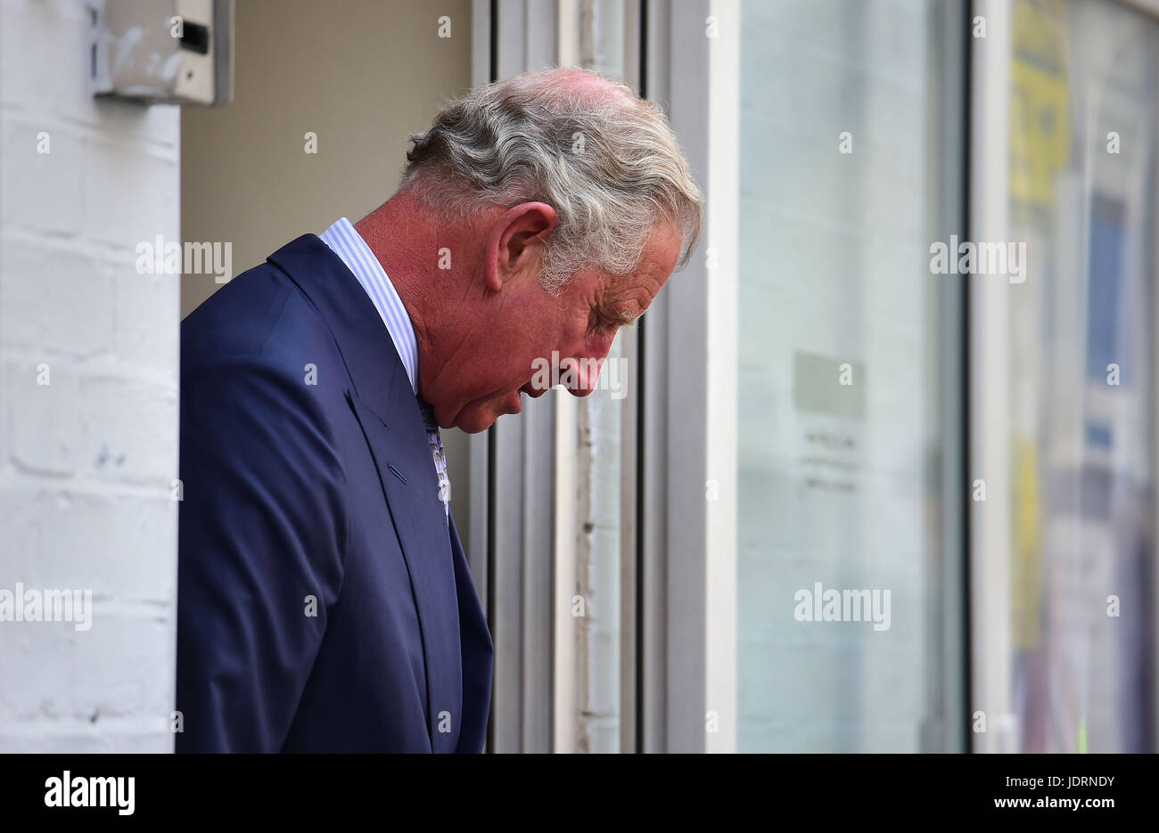 The Prince of Wales during a visit Muslim Welfare House in north London ...