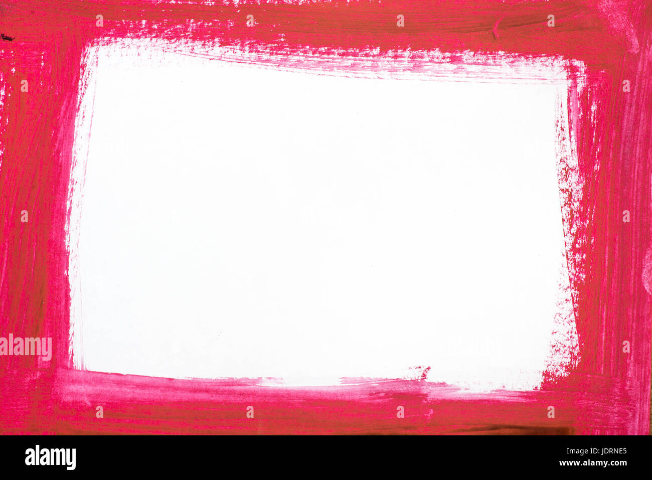 painted frame on white paper background Stock Photo - Alamy
