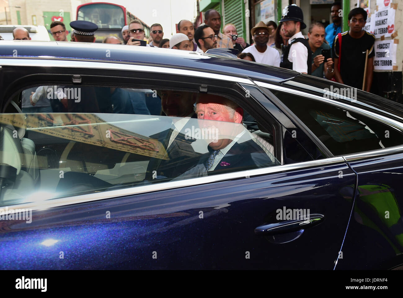 The Prince of Wales leaves Muslim Welfare House in north London after ...