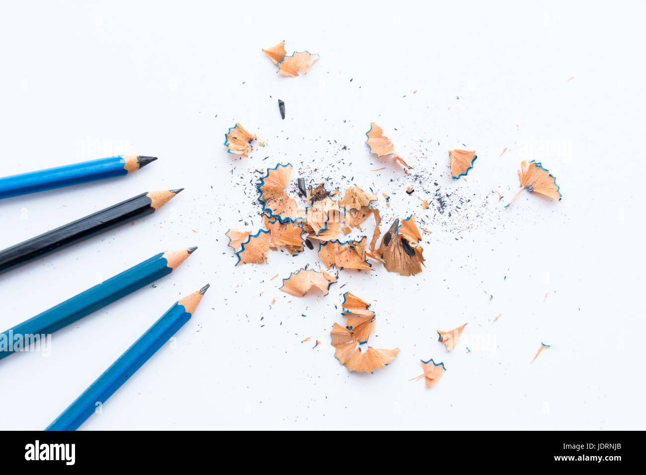 pencil on white background Stock Photo - Alamy