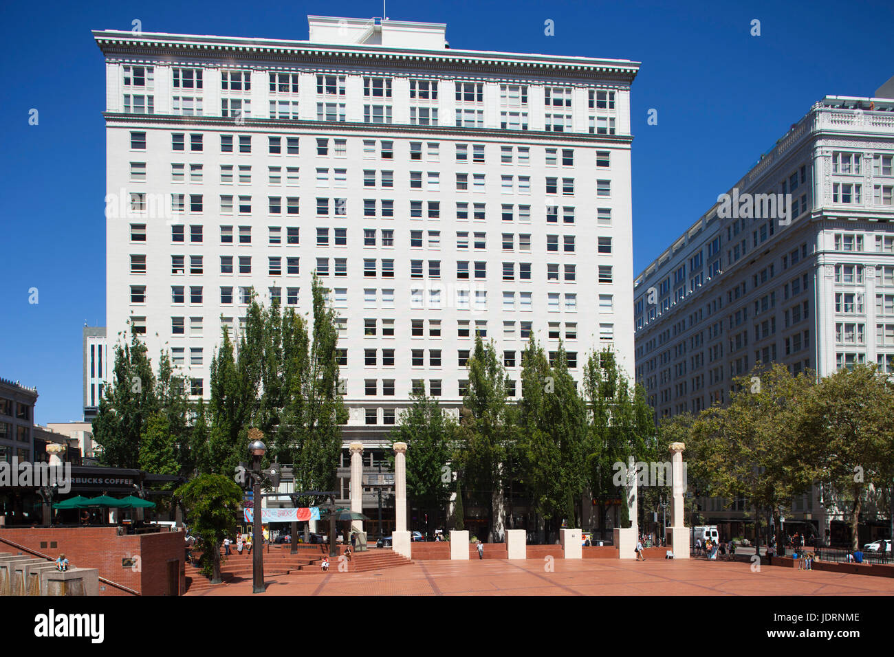 America, state of Oregon, town of Portland, Pioneer Courthouse Square ...