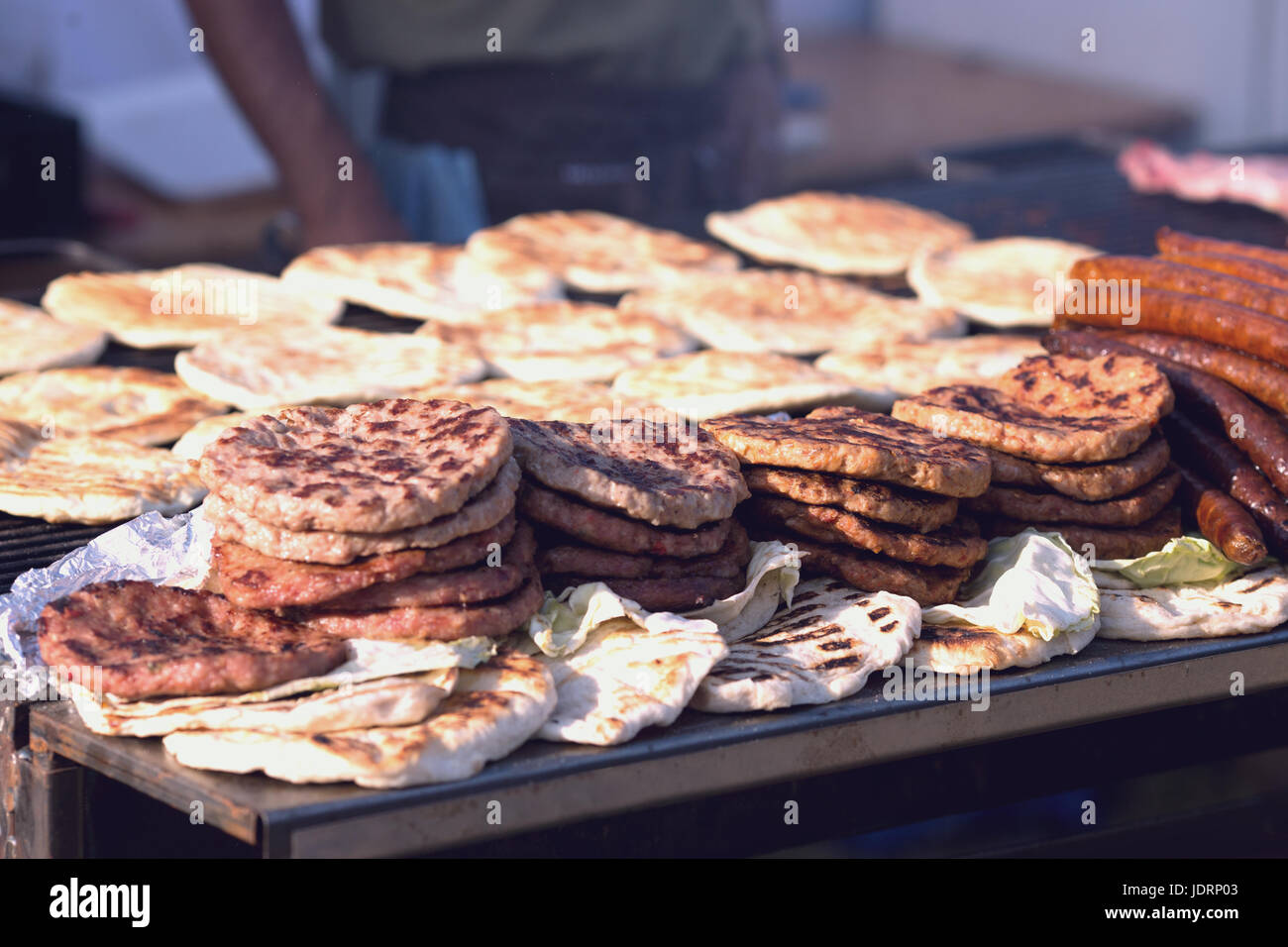Rotisserie chickens cooking hi-res stock photography and images - Alamy