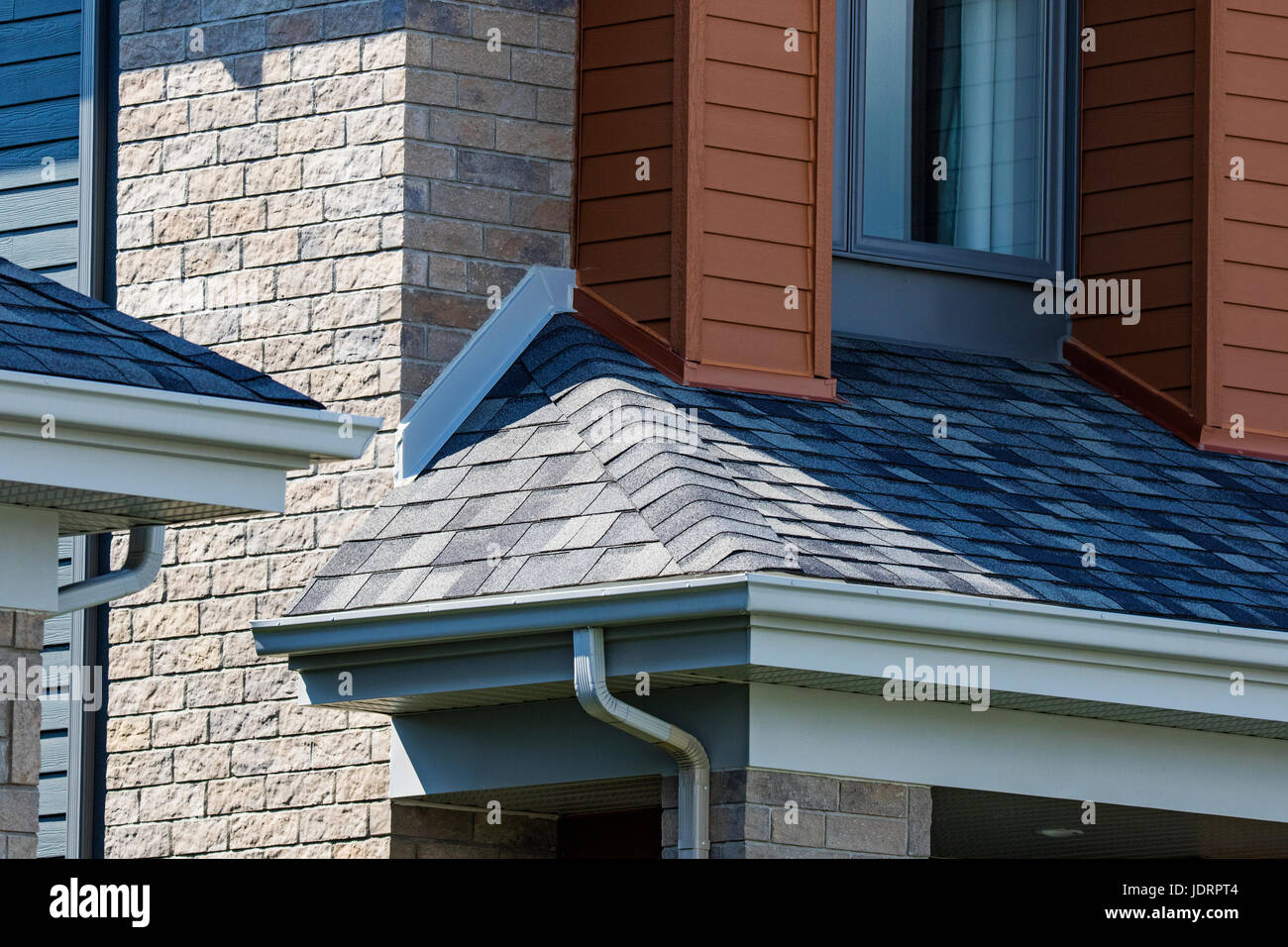 Modern House detail Stock Photo - Alamy