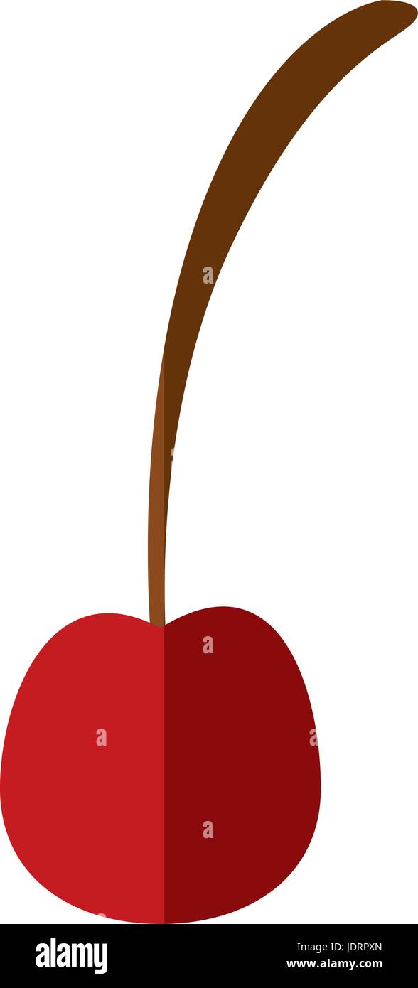 cherry fruit icon over white background vector illustration Stock ...