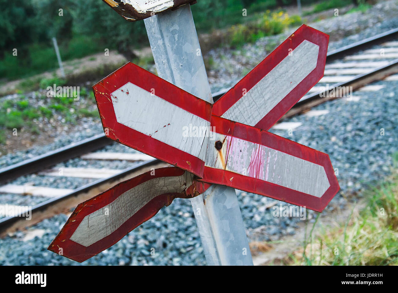 Level crossing without barrier hi-res stock photography and images - Alamy
