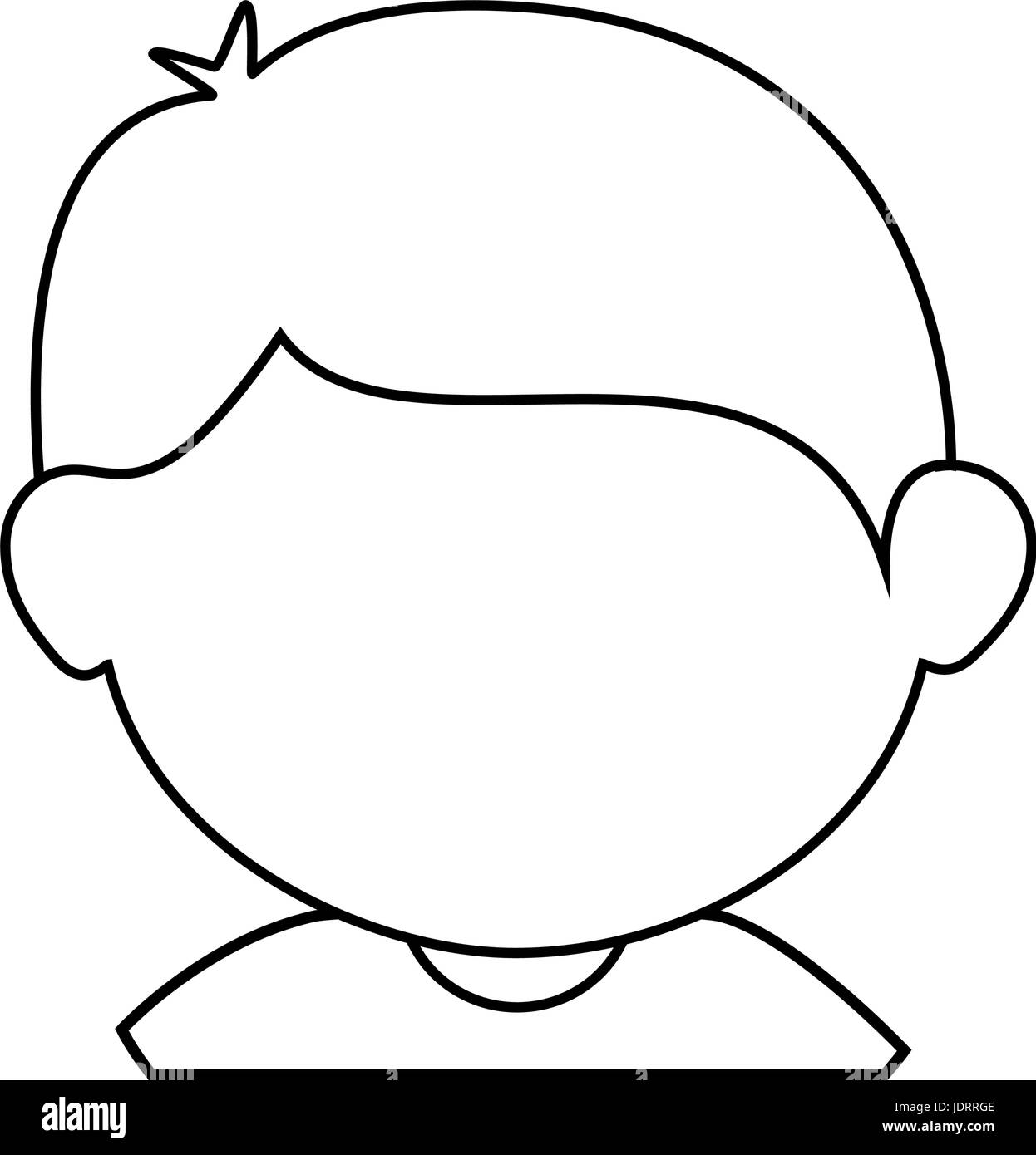 boy face cartoon icon vector illustration graphic design Stock Vector ...