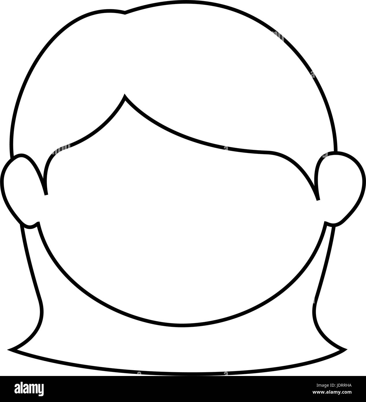Blank Girl Face Coloring Pages