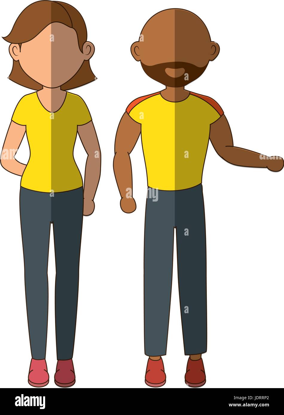 women and man icon vector graphic illustration Stock Vector Image & Art ...