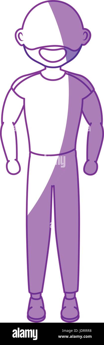 stand up man cartoon icon vector illustration graphic design Stock ...