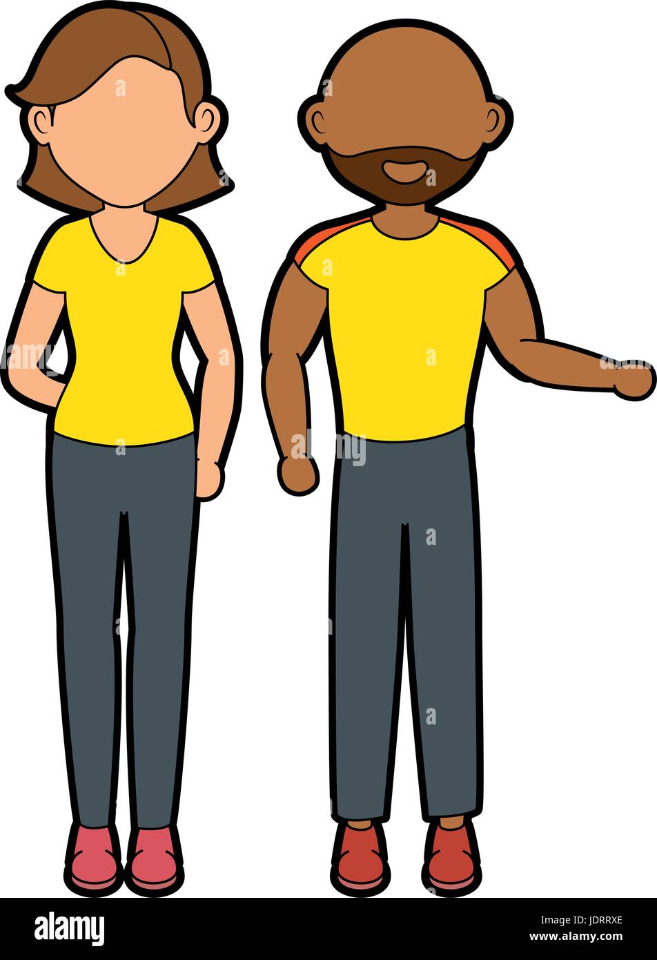 women and man icon vector graphic illustration Stock Vector Image & Art ...